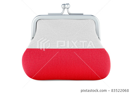 Coin purse with Polish flag. Budget, investment... - Stock Illustration ...