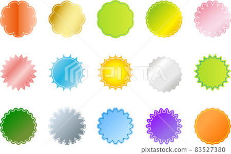 Colorful circular decorative material drawn... - Stock Illustration ...
