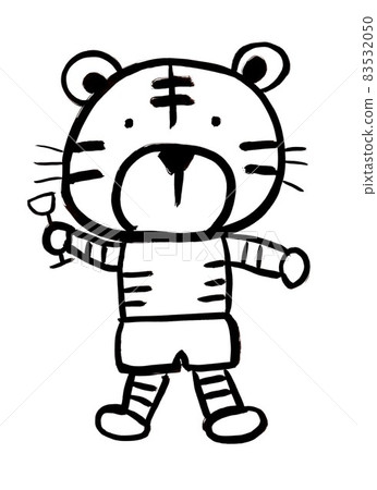 Tiger toast and celebrate 1 - Stock Illustration [83532050] - PIXTA