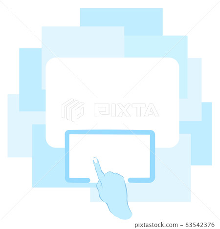 Tablet input background illustration - Stock Illustration [83542376 ...