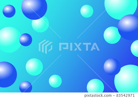 Blue refreshing CG background - Stock Illustration [83542971] - PIXTA