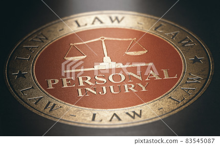 Legal services. Personal injury lawyer symbol. - Stock Illustration ...