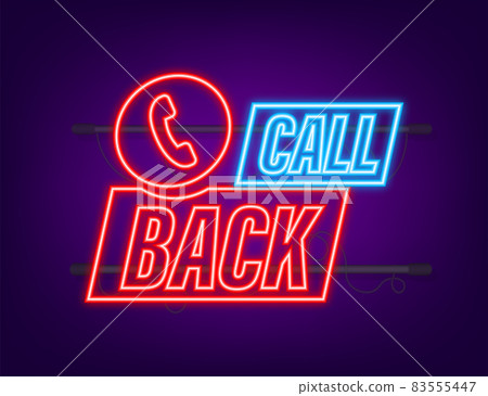 Call back. Information technology. Telephone... - Stock Illustration ...