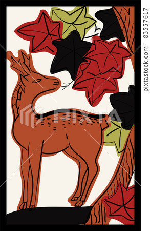 Illustration of Hanafuda Single rose | October... - Stock Illustration ...