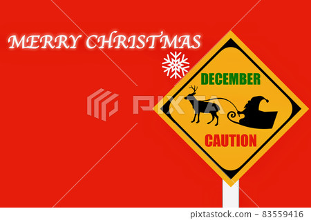 Santa Claus traffic sign - Stock Illustration [83559416] - PIXTA