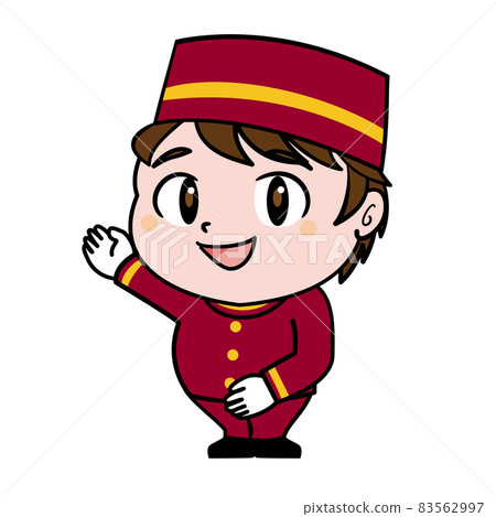 Hotel Man Boy Bellboy Hotel Employee Hotel... - Stock Illustration ...
