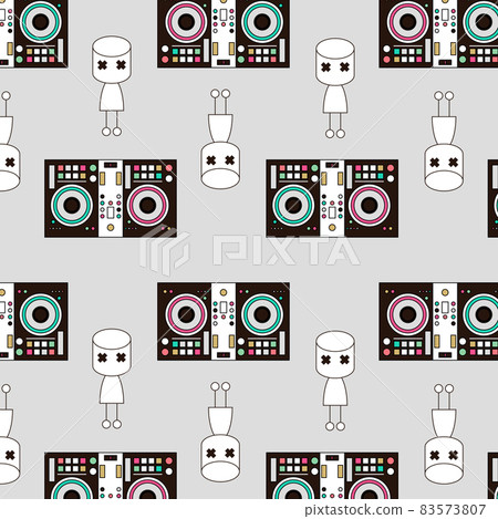 Simple music design pattern background material... - Stock Illustration ...