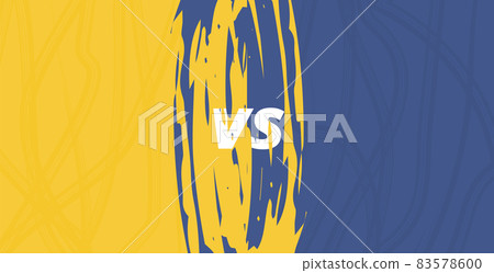 Versus. Vs screen template with divider. - Stock Illustration [83578600 ...