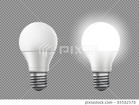 Set of LED light bulb template - Stock Illustration [83582578] - PIXTA