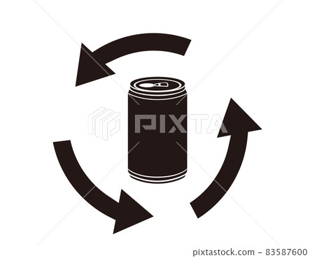 Can recycling mark Aluminum can vector... - Stock Illustration ...