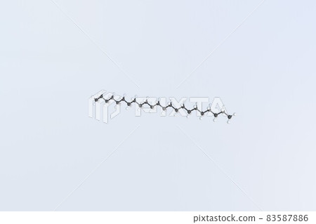 Tricosane molecule, isolated molecular model....-插圖素材 [83587886] - PIXTA圖庫