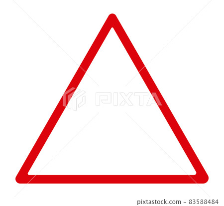 Red triangle sign. Symbol of caution. Attention... - Stock Illustration ...