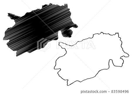 Trashigang District (Districts of Bhutan,... - Stock Illustration ...