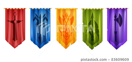 medieval banner vector