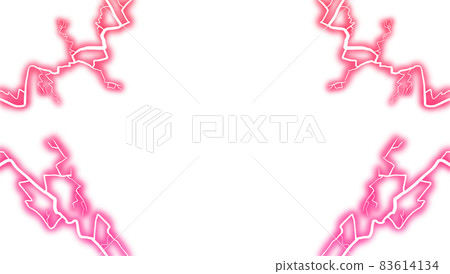 Red thunder frame - Stock Illustration [83614134] - PIXTA