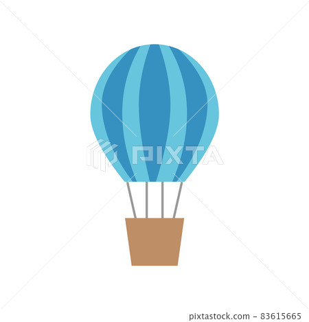 Simple blue balloon illustration - Stock Illustration [83615665] - PIXTA