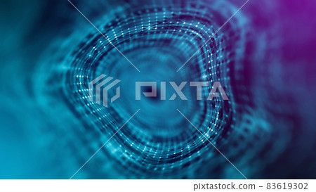 Time tunnel, computer generated abstract... - Stock Illustration ...