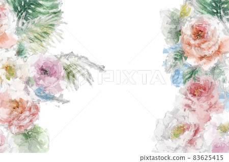 Beautiful abstract rose flower bouquet... - Stock Illustration ...