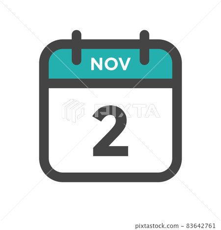 November 2 Calendar Day or Calender Date for... - Stock Illustration ...