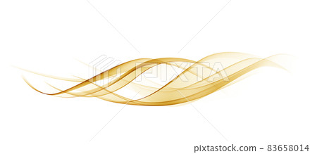 Golden curve vector material - Stock Illustration [83658014] - PIXTA