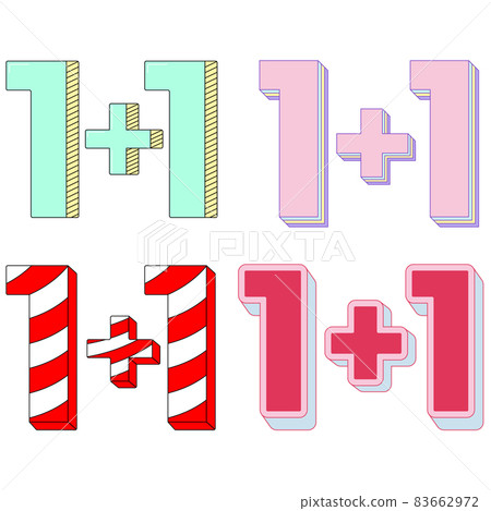 One Plus One Event Event Illustration - Stock Illustration [83662972 ...