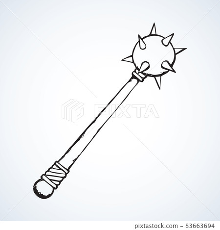 Mace. Vector drawing - Stock Illustration [83663694] - PIXTA