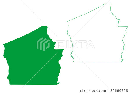 Apui municipality (Amazonas state,... - Stock Illustration [83669728 ...