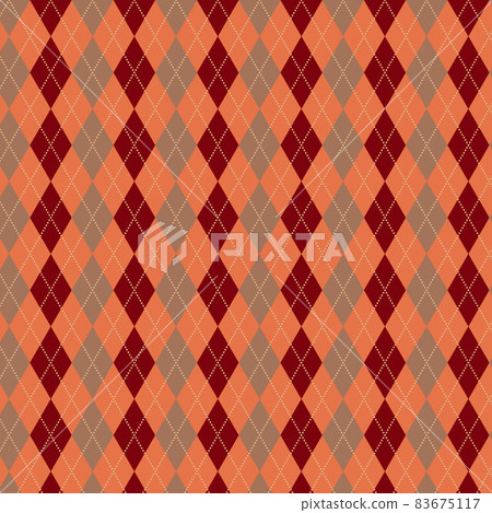Argyle check autumn color pattern available - Stock Illustration ...