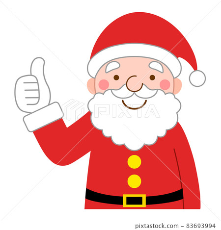 Santa Claus giving a good sign Upper body - Stock Illustration ...