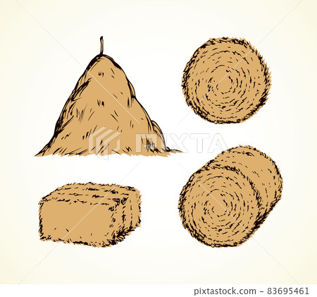Haystack. Vector drawing icon sign - Stock Illustration [83695461] - PIXTA