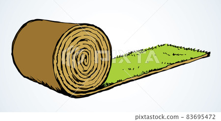 Carpet roll. Vector drawing icon - Stock Illustration [83695472] - PIXTA