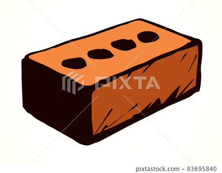 Brick. Vector drawing icon sign - Stock Illustration [83695840] - PIXTA