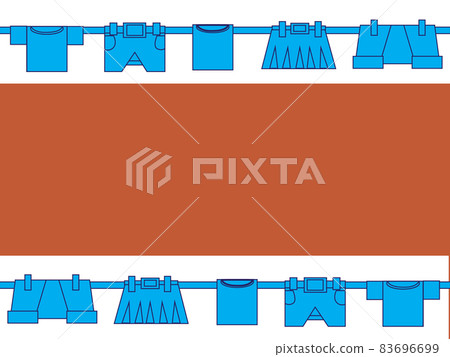 Laundry blank brown and blue - Stock Illustration [83696699] - PIXTA