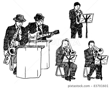 Jazz band to play big band - Stock Illustration [83701601] - PIXTA