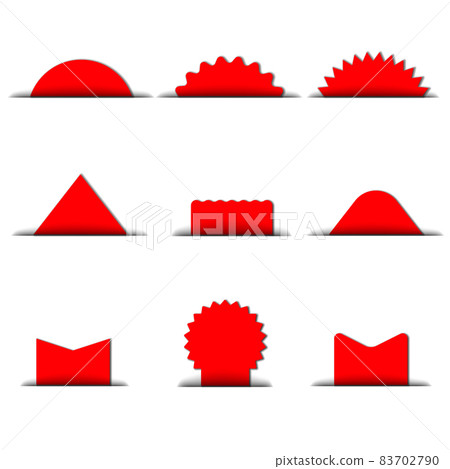 advertising flags and stickers - Stock Illustration [83702790] - PIXTA