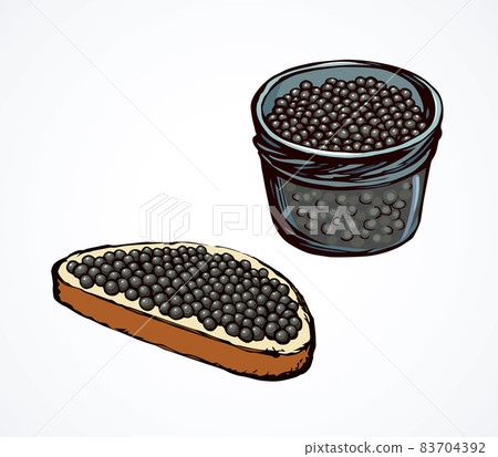 Caviar. Vector drawing - Stock Illustration [83704392] - PIXTA