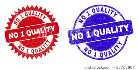 NO 1 QUALITY Rounded and Rosette Seals with... - Stock Illustration ...