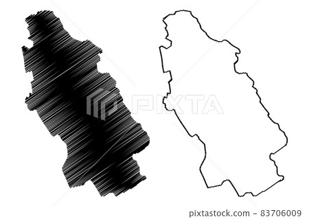 Sabadell City (Kingdom of Spain, Catalonia) map... - Stock Illustration ...