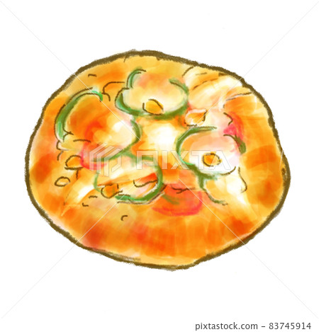 Pizza bread (bread) - Stock Illustration [83745914] - PIXTA
