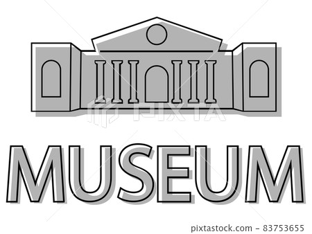 Museum Building icon. Museum icon. Logo of... - Stock Illustration ...
