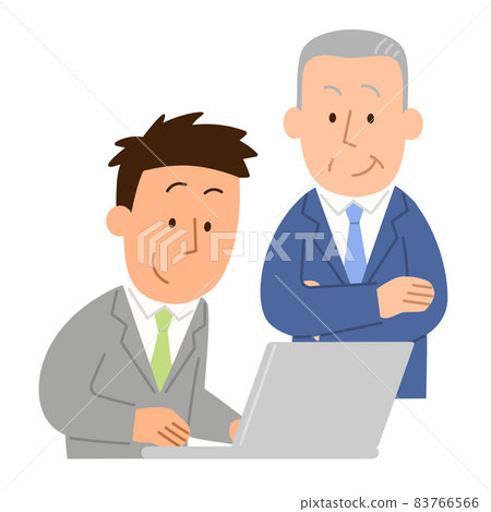 Boss and subordinates 1 - Stock Illustration [83766566] - PIXTA