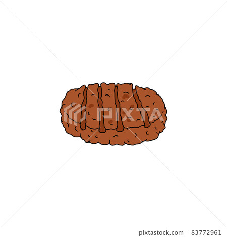 Beef or pork steak or patty for burger, sketch... - Stock Illustration ...