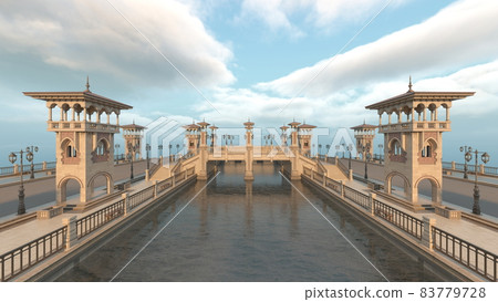 碼頭-插圖素材 [83779728] - PIXTA圖庫