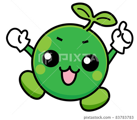 Green eco environment character cute... - Stock Illustration [83783783 ...