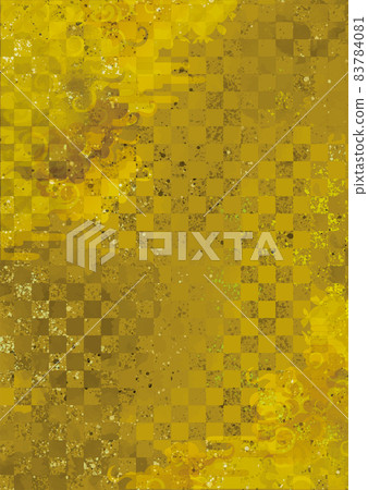 Checkered gold background material - Stock Illustration [83784081] - PIXTA