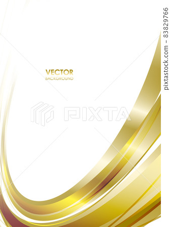 Golden curve vertical position vector material - Stock Illustration ...