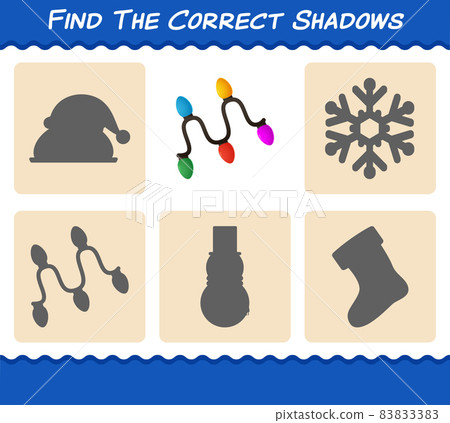 Find the correct shadows of string light.... - Stock Illustration ...
