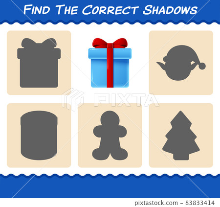 Find the correct shadows of gift box. Searching... - Stock Illustration ...