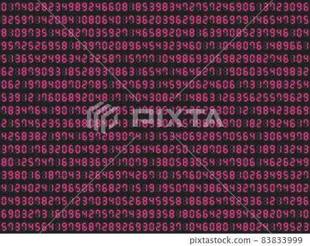 Digital number random pattern background [red] - Stock Illustration ...