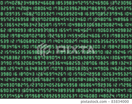 Digital number random pattern background [green] - Stock Illustration ...